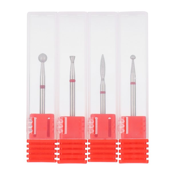 4 Pcs Embouts de Perceuse à Ongles Électrique Rotatif Professionnel ...