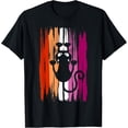 100% Cotton Unisex Climbing Cat with Scratches and Lesbian Pride Colors ...