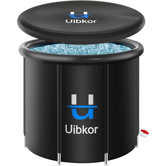 qbottle Premium Portable Ice Bath Tub for Athletes - Inflatable Cold ...