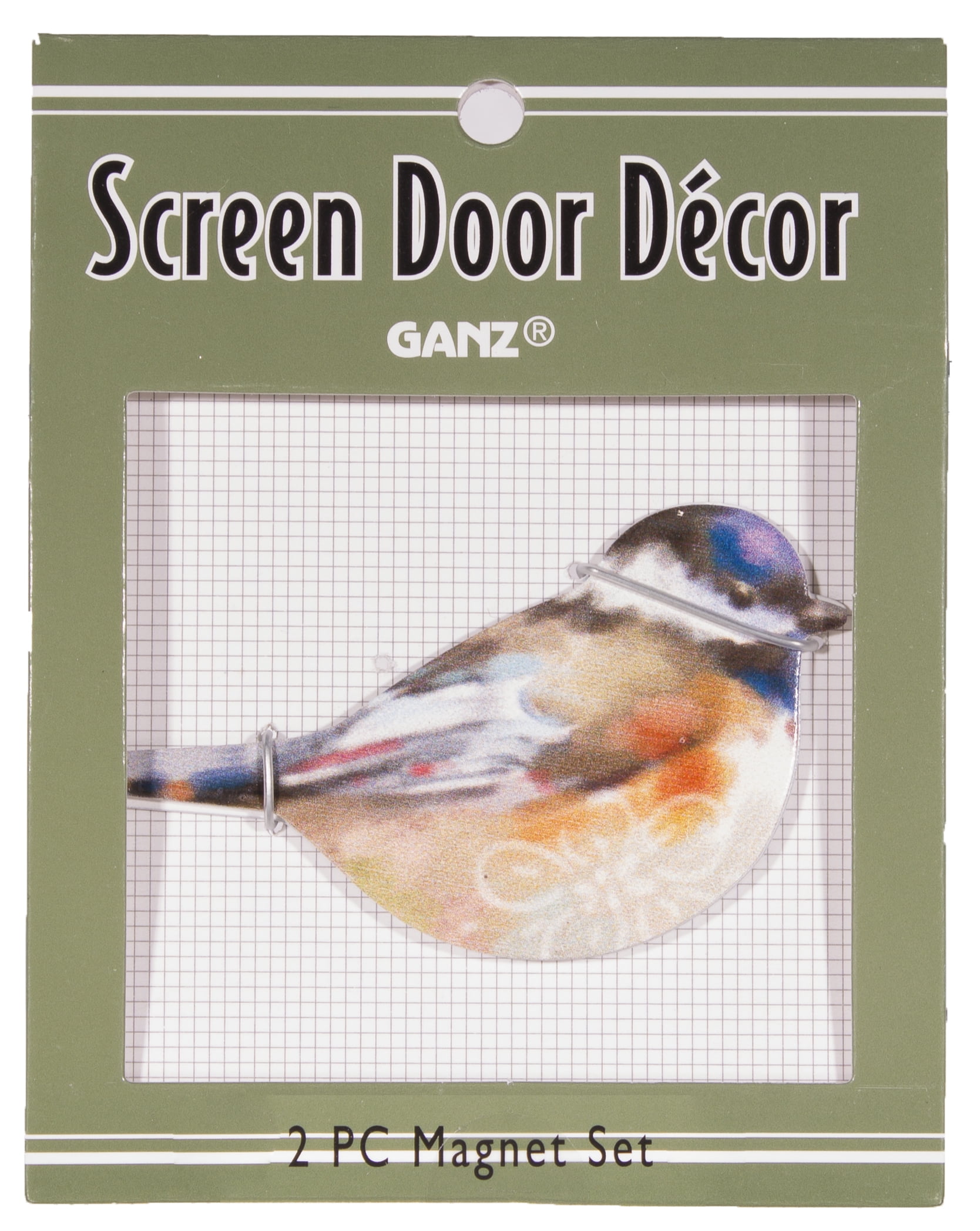 Garden Bird Magnetic Protector: 2-Piece Set Screen Door Magnet Screen ...