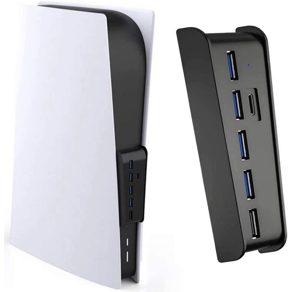 6 in 1 High-Speed for PS5 Type-C Port USB Expander Charger USB Hub ...