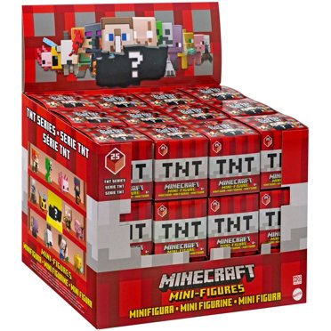 Mattel - Minecraft TNT Series 25 Mini Figures - MYSTERY BLIND BOXES (5 ...