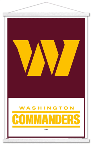 NFL Washington Commanders - Logo 22 Wall Poster with Magnetic Frame, 22 ...