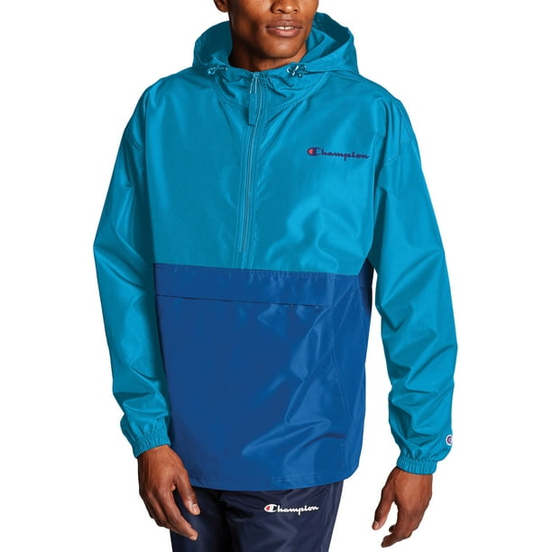 Champion Men's Colorblocked Packable Jacket - Walmart.com - Walmart.com