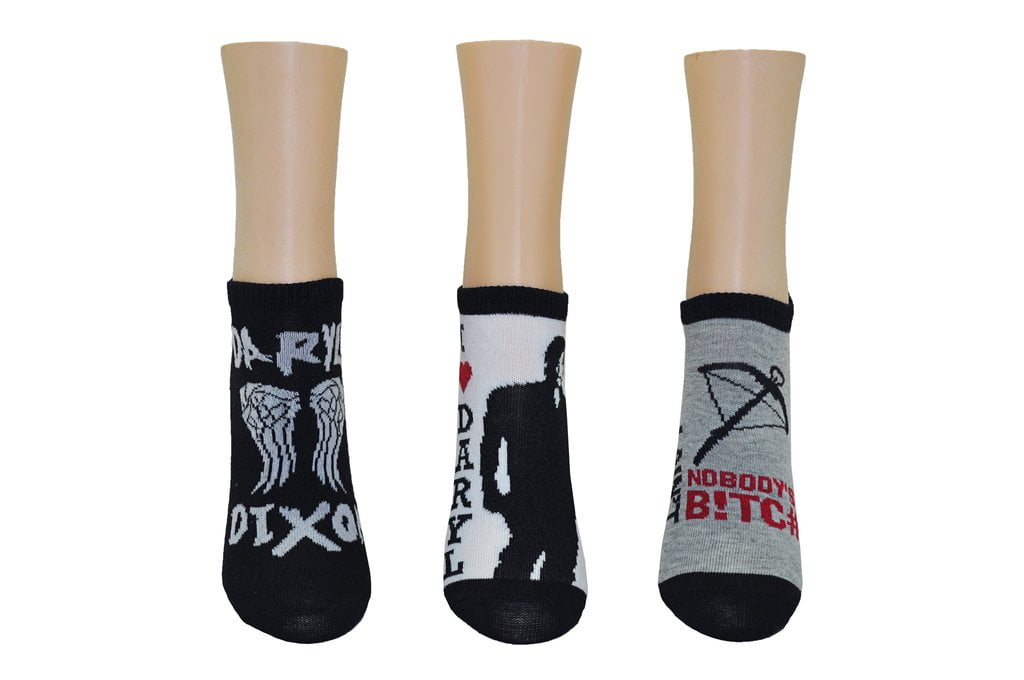 The Walking Dead Daryl Dixon 3 Pair Pack Of Lowcut Socks, 4-10 ...