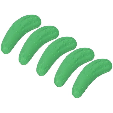 LuoHeng 5 Funny Wine Stoppers Reusable Silicone Artificial Cucumber ...