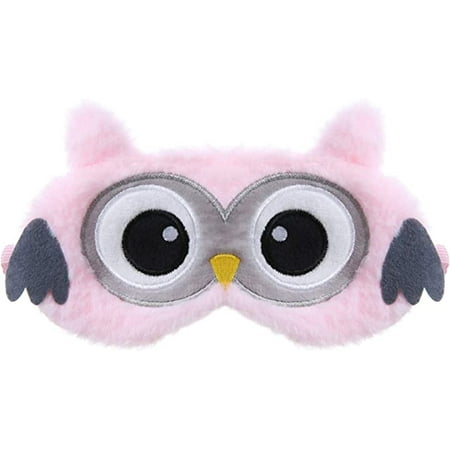 Dinohhi Animal Sleep Mask Women Kid Girl Plush Silk 3D Fluffy Sleep ...
