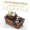 ANYWAY.GO 6 Pcs Wicker Storage Baskets with Labels Handwoven Multi-size ...