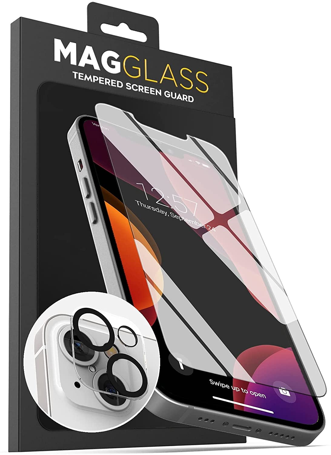 Magglass Screen Protector for iPhone 13 Mini (UHD) Tempered Glass Guard ...