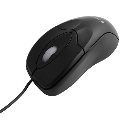Home Office PC Computer 3 Button Wired USB Optical Mouse Mice Black ...
