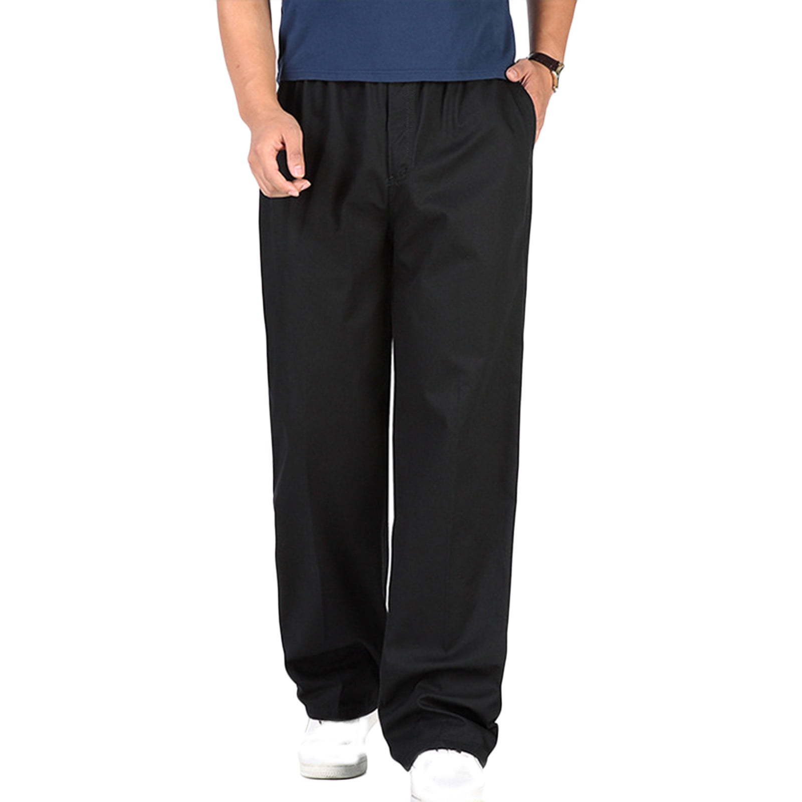 Click here for Rkstn Pants For Men Fall Solid Pure Cotton Elastic... prices