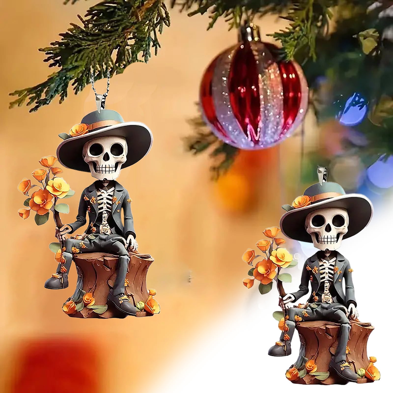 Click here for Zanvin Halloween Decor  New Skull Acrylic Car Hang... prices