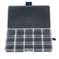 Clear Plastic Organizer Box with Adjustable Dividers, 10/15/24 Grids ...