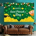 Easter Green Tableware Stpatrick'S Day Background Cloth Flag Festival ...