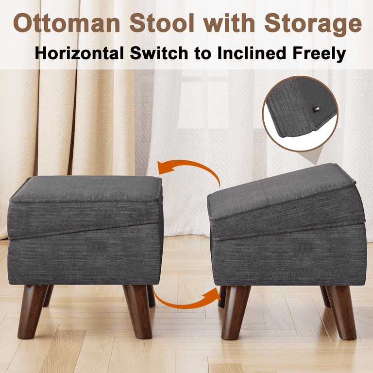 Adjustable ottoman footstool store