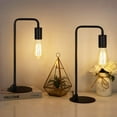 Industrial Table Lamps Set of 2 - Modern Bedside Lamps Black - Walmart.com