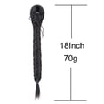 18 Inch Fishbone Braid Ponytail Extensions Synthetic Drawstring Braided ...