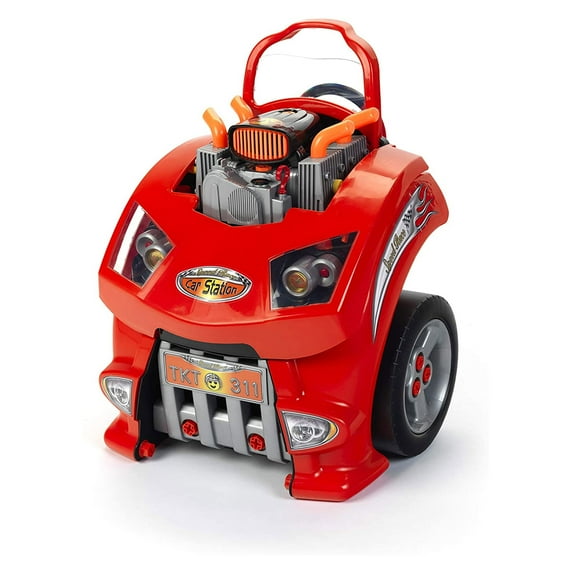 Open Box Theo Klein Interactive Toy Car and Engine Service Station Play ...