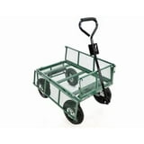 Green Thumb Large Rolling 70108 4 Wheel Mesh Garden Cart With Sidewalls ...