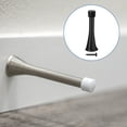 4Pack Spring Door Stopper, 3" Flexible Door Stop with Rubber Bumper ...