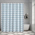Bathroom Shower Curtain Farmhouse Buffalo Plaid Waterproof Shower ...
