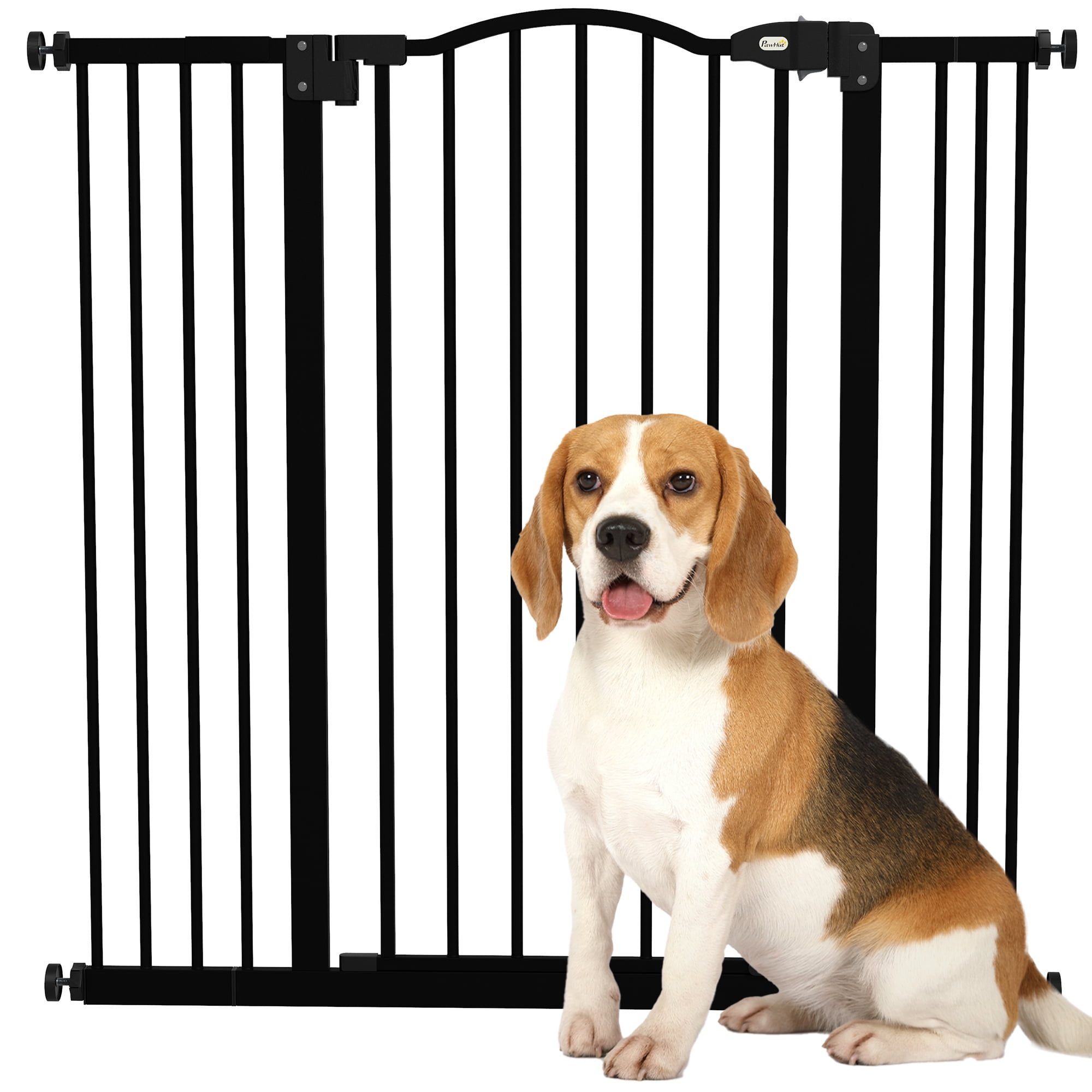 Click here for Pawhut 29-39 Pet Gate With Door Pressure Fit Dog G... prices