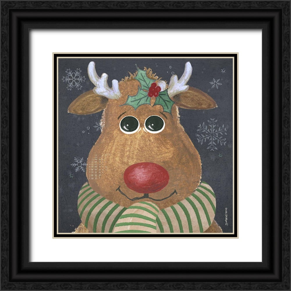 Phillips, Anita 15x15 Black Ornate Wood Framed with Double Matting ...