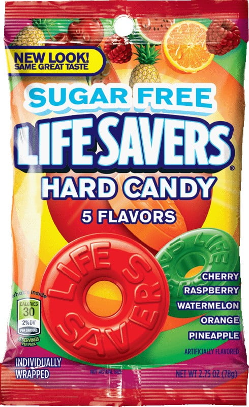 Life Savers, Sugar Free 5 Flavors Hard Candy Bag, 2.75 Ounce - Walmart.com
