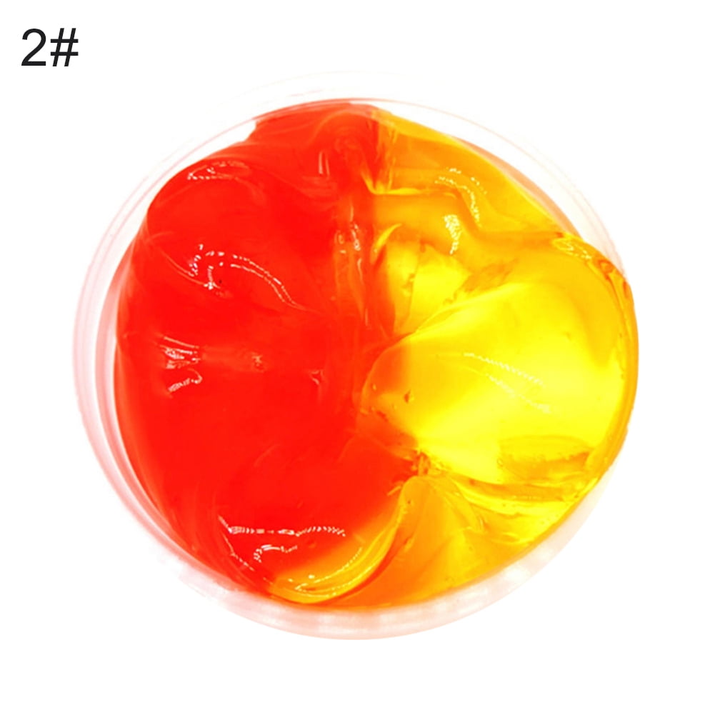 Multicolor Clear Crystal Slime - Stretchy Squishy Clay for Kids' Stress ...