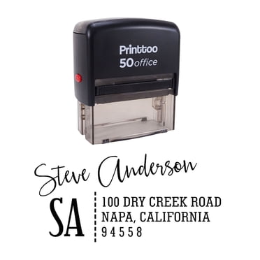 Personalized Family Return Address Stamp Self Inking Custom Name Rubber ...