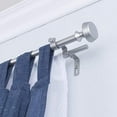 Montevilla Core Knob 5/8" Double Curtain Rod Set - Walmart.com