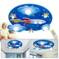 Miumaeov Cartoon Ceiling Lighting Lampshade LED Baby Lamp Light with Cartoon Cloud Plane Star ...