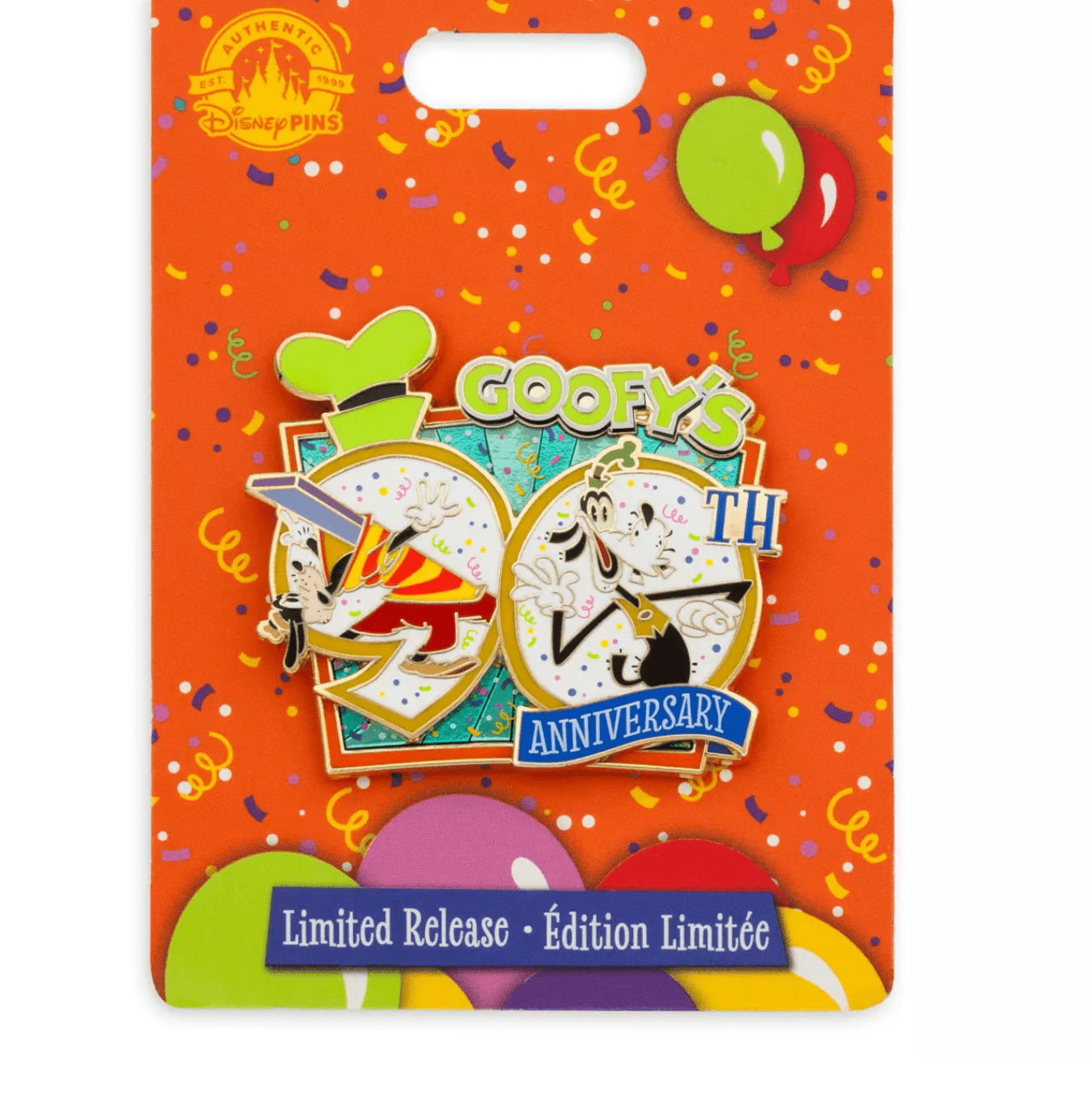 Disney 90th Anniversary Goofy Pin Limited Release New with Card ...