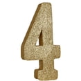 6 Pack Bulk 3-D Glittered 4 Centerpiece gold - Walmart.com