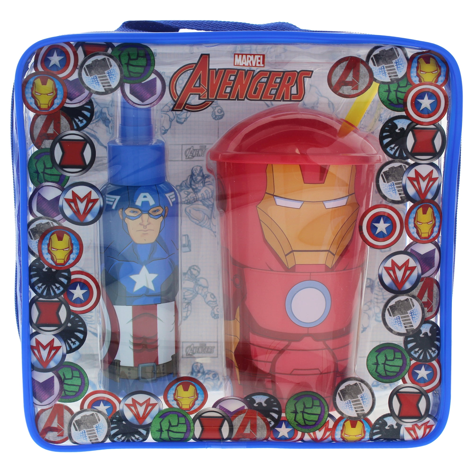 Avengers by Marvel for Kids - 3 Pc Gift Set 3.4oz EDT Spray, Plasti Cup ...