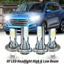 For Hyundai Tucson 2016-2018 H7 LED Headlight High/Low Beam Bulbs Combo ...