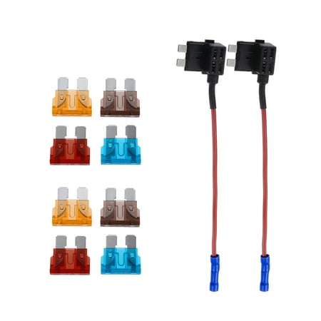 Unique Bargains Universal Add a Circuit 12V Standard Fuse Tap with 2pcs ...