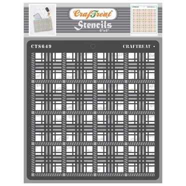 CrafTreat Enclosed Pattern and Pattern Sun Rays Stencil for Painting ...