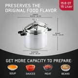 Universal 15.8Qt / 15L Professional Pressure Cooker, Sturdy, Heavy-Duty ...