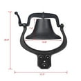 Large 13.6'' Heavy Cast Iron Dinner Bell, Vintage Style, Wall Mounted ...