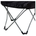 Black Micro Suede Fabric Folding Chair - Walmart.com
