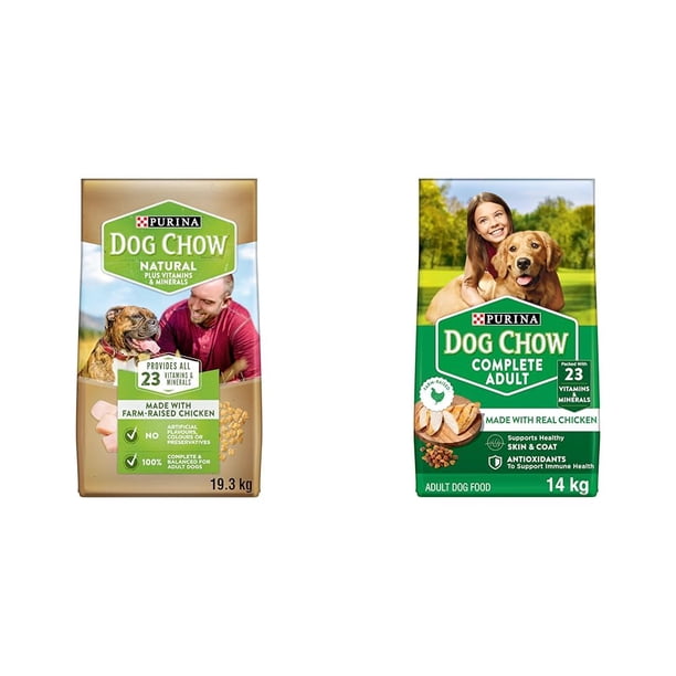 Dog Chow Dry Dog Food, Natural Farm-Raised Chicken - 19.3 kg Bag ...