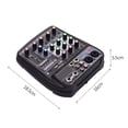 4-Channel Bluetooth Audio Mixer, Compact Digital Mixing Console with ...
