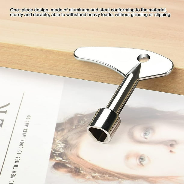 Silver Metal Triangular Key, Meter Box Key For Gas Meter Box ...