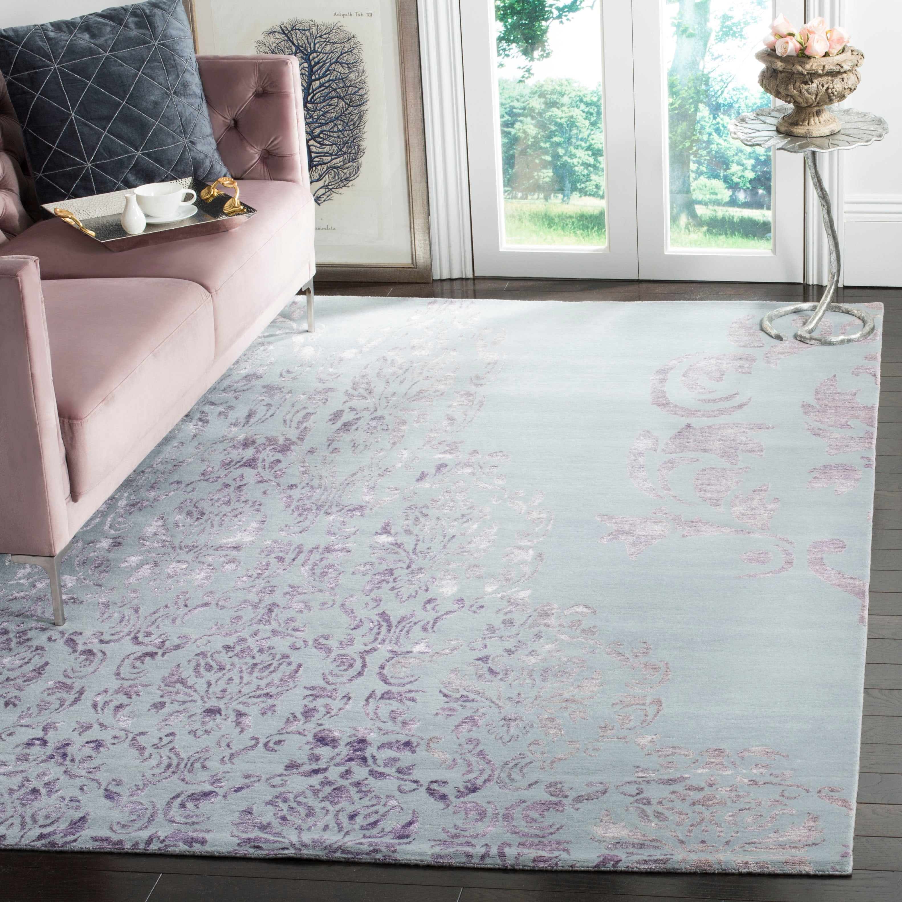 Safavieh Couture Hand-knotted Tibetan Mindra Modern Wool Rug Beige ...