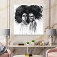 Designart Portrait of African American Woman XI FLOAT FRAME WALL ART ...
