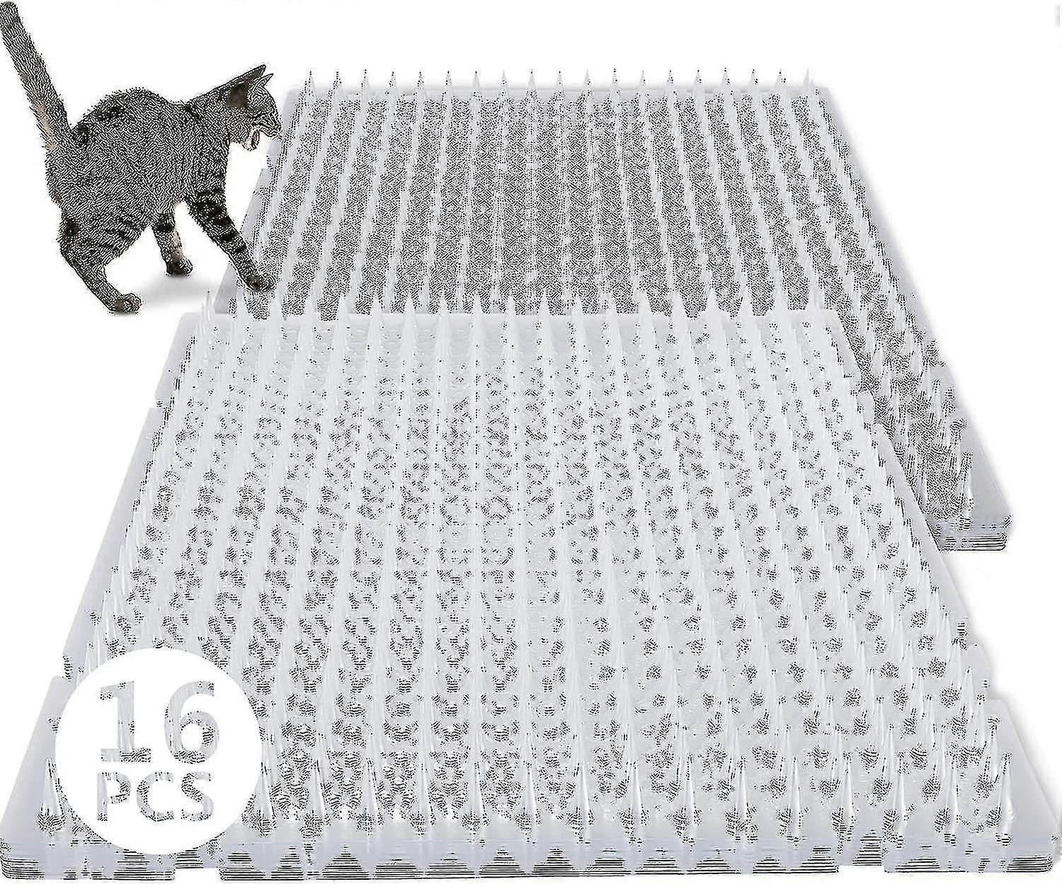 16 Pack Cat Repellent Outdoor Scat Mat Cats Dogs Plastic Mats With ...