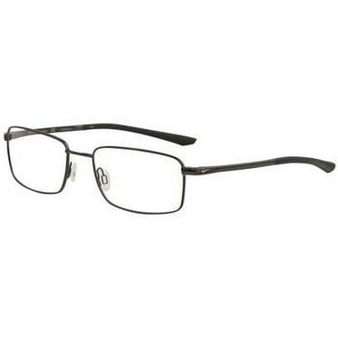 Nike Men's Eyeglasses 4292 001 Satin Black Half Rim Flexon Optical ...