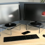 Azar Displays 515379 Clear Acrylic 22"W x 10"D x 9"H 1/2" Thick Deluxe ...