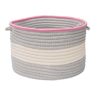 Design Imports Burlap Bin Border Black Rectangle Small, 14"x8"x9 ...